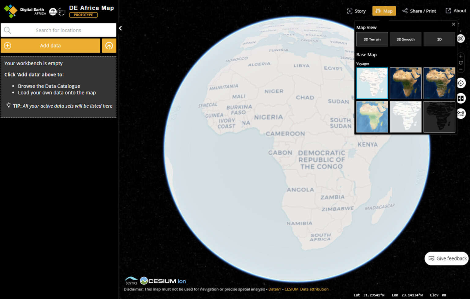 Map-based access to spatial data now live | Digital Earth Africa
